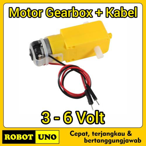 Jual Dinamo Motor Gearbox DC Smart Car Gear Box Dc + Kabel - Gearbox ...
