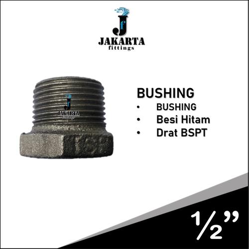 Jual BUSHING / VLOK RING PIPE PIPA BESI HITAM DRAT BSPT 1/2" 3/4" 1" 1-1/4" - SIZE 1/2" - Kab ...