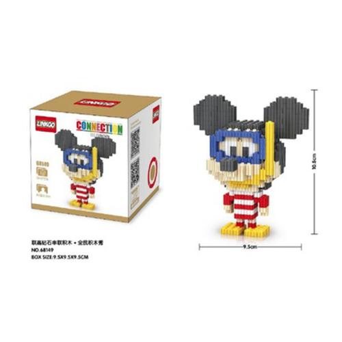 Jual Mini Nano Block Mickey Mouse Minnie Donald Daisy Mainan Balok 3D ...