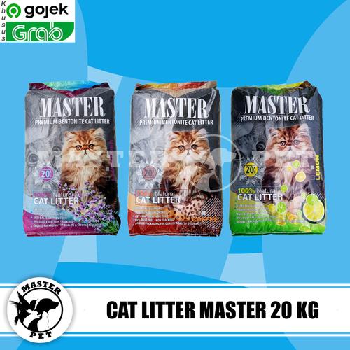 Jual Pasir Kucing wangi Gumpal Clumping Master 20Kg Litter Non Cub N ...