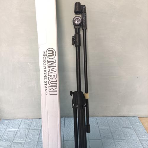 Jual Stand Maruni Panjang Full Hitam Bonus Capit Holder Mic - Kota ...