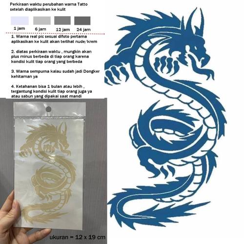 Promo Sticker Tattoo Temporary Tattoo Naga Tahan Lama - S1 - Jakarta ...