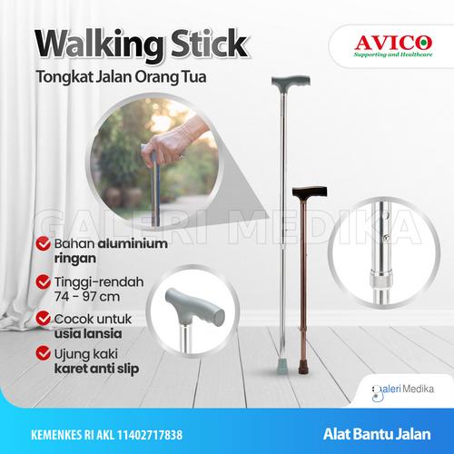 Jual Tongkat Jalan Orang Tua FS-929L Tongkat Lurus Kaki 1 Walking Stick ...