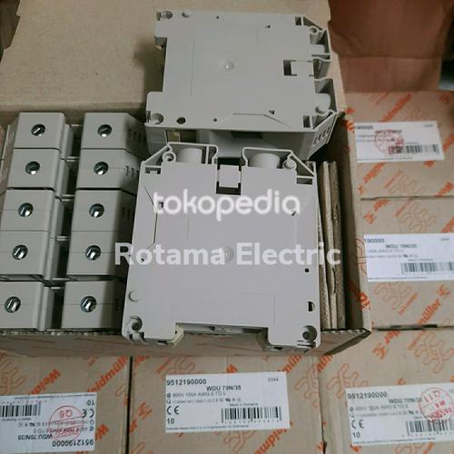 Jual WDU 70N/35 TERMINAL BLOCK 70mm WEIDMULLER 9512190000 TERMINAL 70mm ...