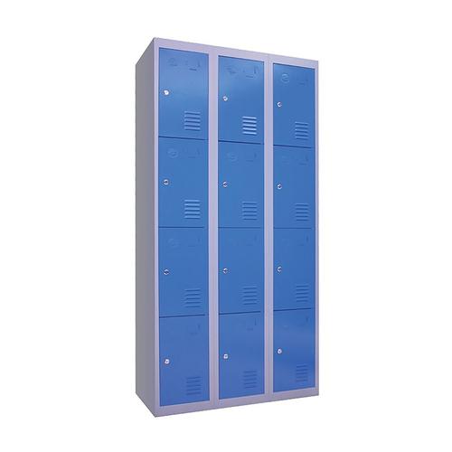 Jual Zehn Locker Column Lemari Penyimpanan Besi 12 Pintu Biru 45x90x185 ...