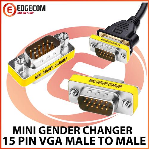 Jual Gender / Konektor VGA Male to VGA Male 15 Pin Adapter - Jakarta ...