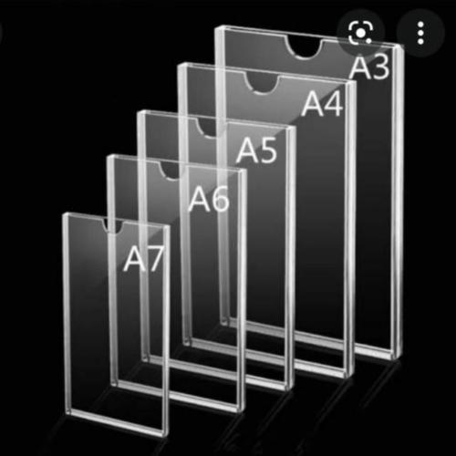 Jual Akrilik Frame/thicker/pocket/poster/brosur A5 bening 2mm TERMURAH ...