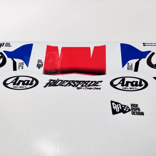 Jual STICKER DECAL SPOILER ARAI DF-X2 RX7 RR5 - GHOST BLUE - M - Kab ...