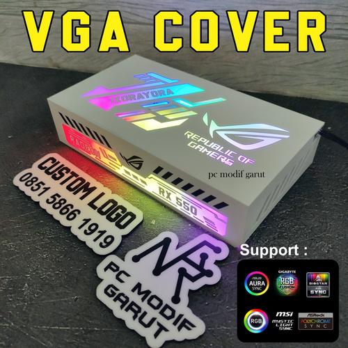 Jual BACKPLATE VGA COVER ATAS DAN SAMPING LED RGB LOGO CUSTOM - Kab ...