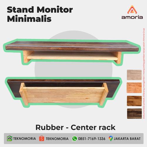 Jual Stand Monitor Kayu Minimalist Ukuran Panjang - Kaki Besi, Panjang ...