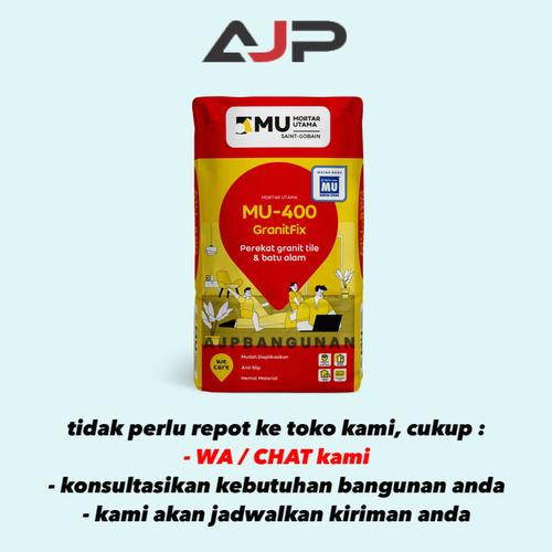 Jual MORTAR UTAMA 400 | MU 400 | Perekat Granit Tile | 25 kg - Kota ...
