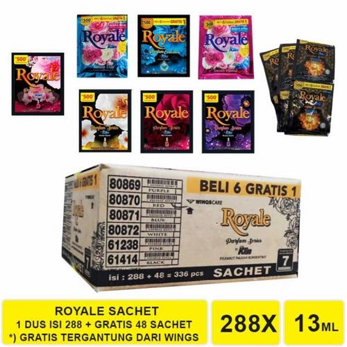 Jual ROYALE PEWANGI SOFTENER SACHET 1DUS ISI 288 SACHET - 1 DUS PUTIH ...