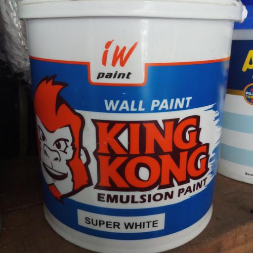 Jual CAT TEMBOK GALON MERK KINGKONG PUTIH &ANEKA WARNA by gojek - Putih ...
