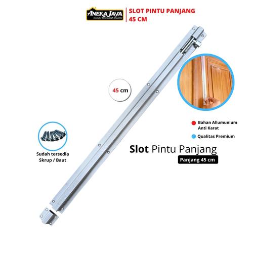 Jual Slot Pintu Panjang 60 cm 50 cm 45 cm Grendel Kunci Pintu Rumah ...