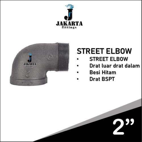 Jual STREET ELBOW PIPE PIPA BESI HITAM DRAT BSPT 2" 2-1/2" 3" 4" - SIZE ...