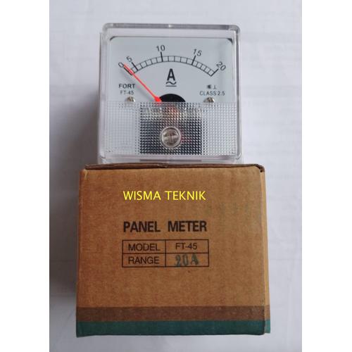 Jual AMPERE METER ANALOG AC/DC FORT MODEL FT-45A - 20Amp - Kota ...