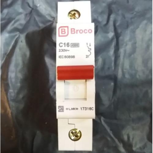 Jual MCB Broco 1 Phase 16A - Jakarta Pusat - mcorners88 | Tokopedia
