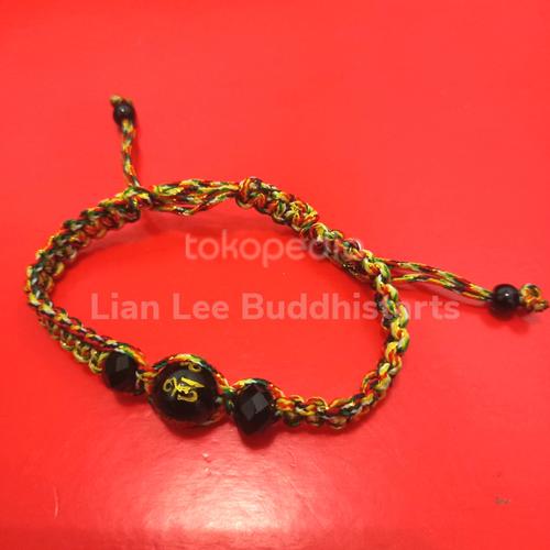 Jual gelang pancawarna batu onix aksara simbol mantra - Jakarta Barat ...