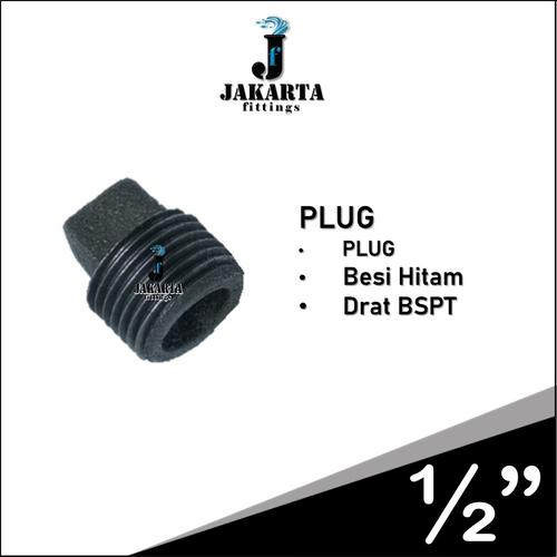 Jual SQUARE PLUG PIPE PIPA BESI HITAM DRAT BESI BSPT 1/2"3/4"1"1-1/4" 1 ...