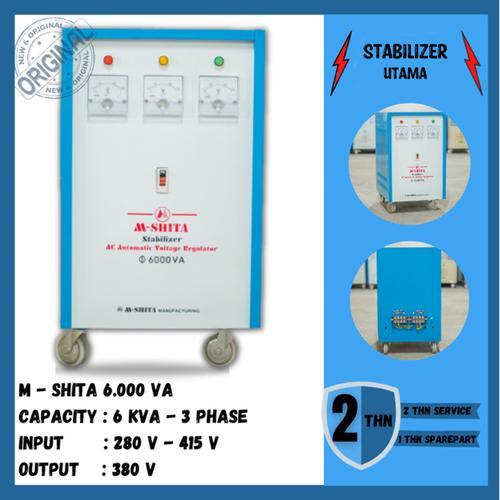 Jual Stabilizer Listrik Stavolt Matsushita / M-SHITA 6000 VA 3 PHASE ...