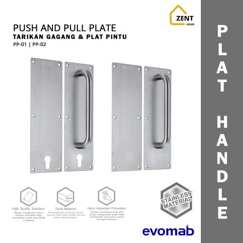 Promo evomab Pintu Dorong Tarik Plat Handle Push and Pull Plate ...