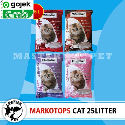 Jual GOSEND Pasir Kucing Markotops 25 Liter Markotop Gumpal Clumping ...