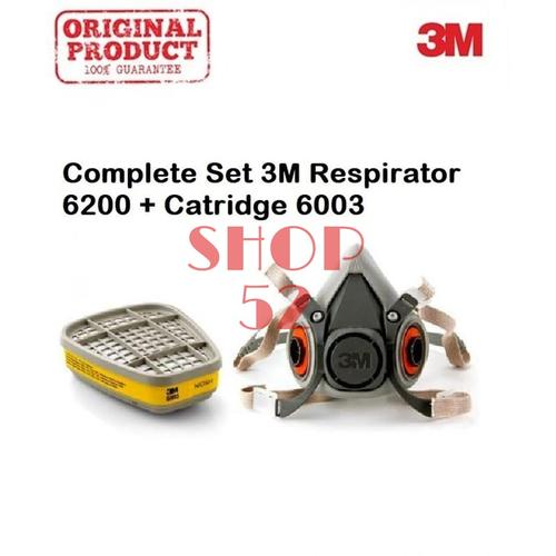 Jual Masker Respirator 3M 6200 Filter Cartridge 6003 6006 Original ...