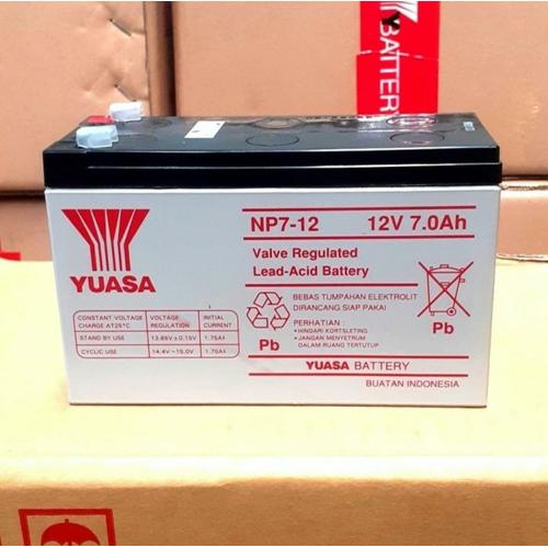 Jual BATTERY AKI KERING UPS YUASA NP7-12 12V 7AH GARANSI RESMI (ORIGINAL) - Jakarta Barat ...