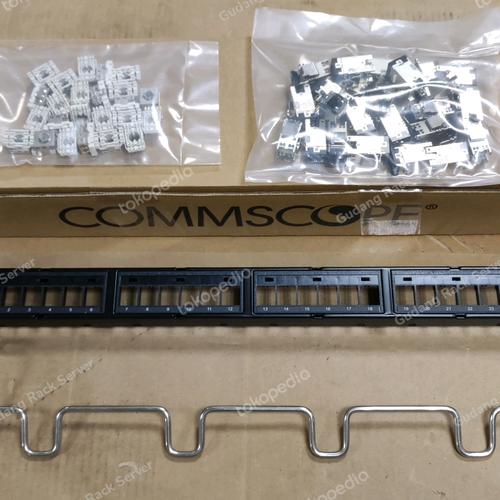 Jual patch panel cat7 cat6A speed 10gbps commscope - 12 PORT - Jakarta ...