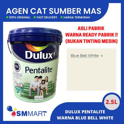 Jual CAT TEMBOK INTERIOR PREMIUM DULUX PENTALITE WARNA BLUE BELL WHITE ...