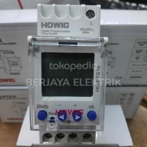 Jual Timer Digital Time Switch HOWIG HG-PTS16 16A 230VAC - Jakarta ...