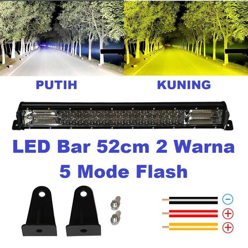 Jual Lampu Tembak Sorot LED Bar 2 Warna Flash Mobil 50cm 52cm 50 52 cm ...