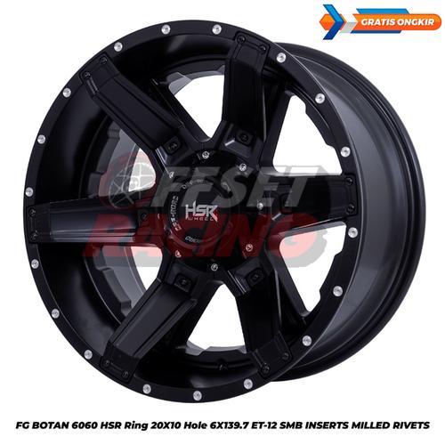 Jual Velg Mobil Pajero Fortuner Ford Ranger FG BOTAN 6060 HSR R20 Lebar ...