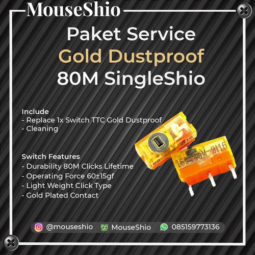 Jual Switch TTC Gold Dustproof 80M 30M Micro Switch, mouse double click ...