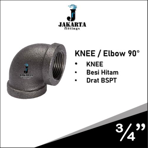 Jual ELBOW / KNEE 90 PIPE PIPA BESI HITAM DRAT BESI BSPT 1/2" 3/4" 1" 1 ...