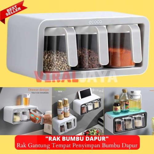 Jual Rak Botol Bumbu Dapur Spice Bottle storage Rak Organizer - Grey 3 ...