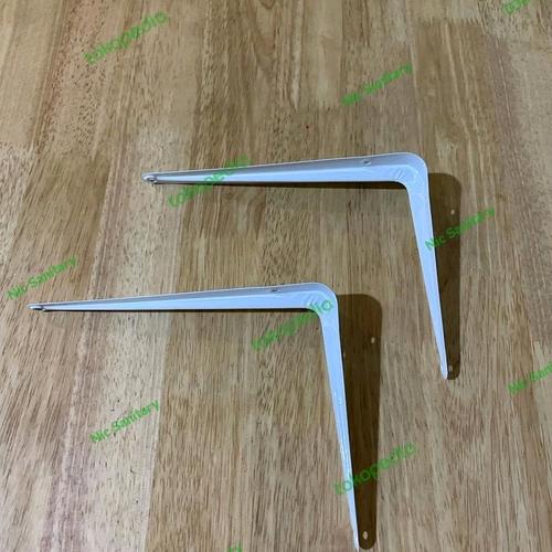 Jual Siku rak putih / siku besi tembok / siku besi L - 1 Kotak 8 X 10 ...