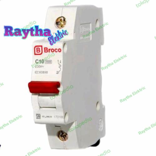Jual Saklar Listrik MCB Broco C10 A ampere 1 phase Original Asli - Kota ...