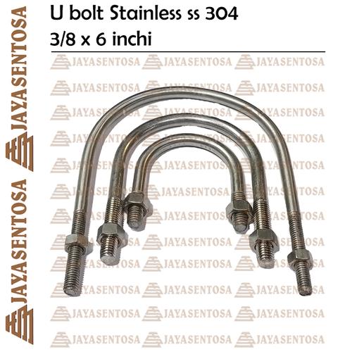 Jual U Bolt Stainless 3/8 x 6 inchi SUS304 SS304 - Jakarta Pusat - jaya ...