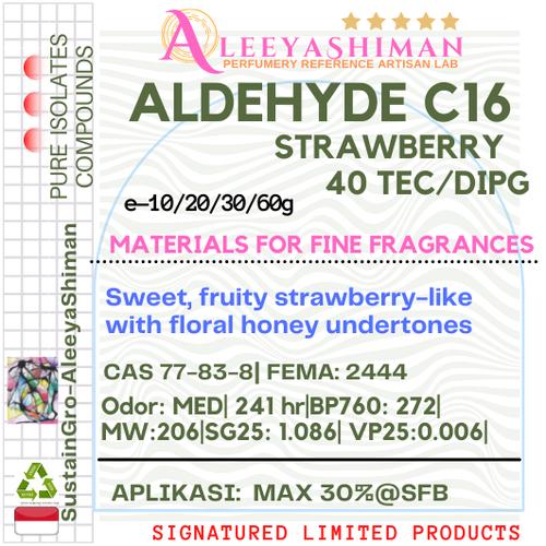 Jual Aleeyashiman Pure Isolate ALDEHYDE C16-STRAWBERRY - 10g - Jakarta ...