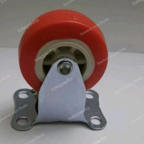 Jual Roda Pu Merah / Roda Rak Lemari 2 inch Mati - Jakarta Barat ...