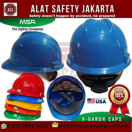 Jual Helm Safety Proyek MSA Original V-Guard Fastrack Suspension ...