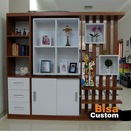 Jual lemari divider penyekat ruangan minimalis custom di jakarta timur ...