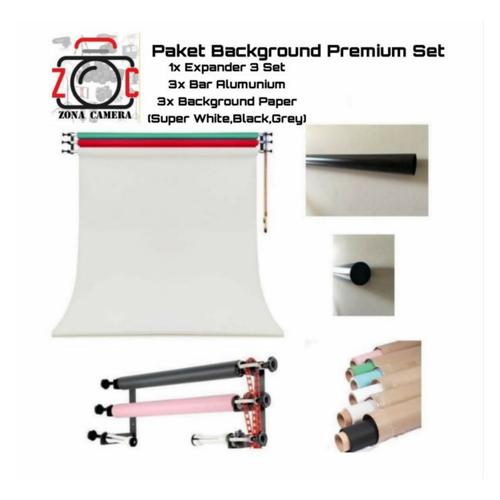 Jual Paket Expander 1 2 3 4 6 Set Background Paper Backdrop Layar ...