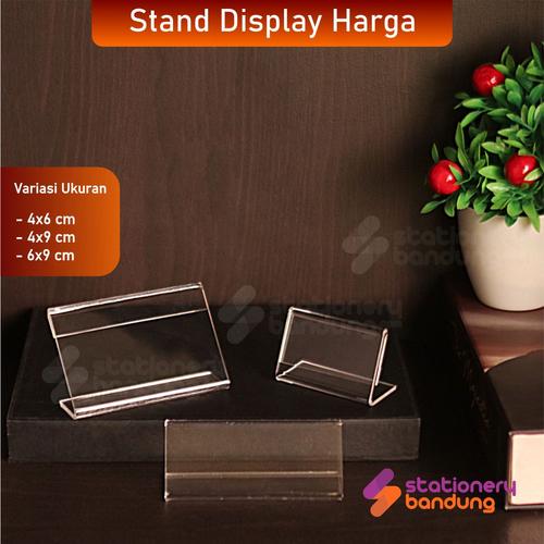 Jual Acrylic akrilik label nama tent card label harga lebel produk ...