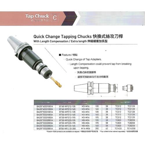 Jual ARBOR TAPPING BT40-WFE20 QUICK CHANGE TAPPING CHUCK HOLDER TAIWAN ...