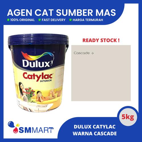 Jual CAT TEMBOK INTERIOR PREMIUM DULUX CATYLAC WARNA CASCADE 5 KG GLN ...