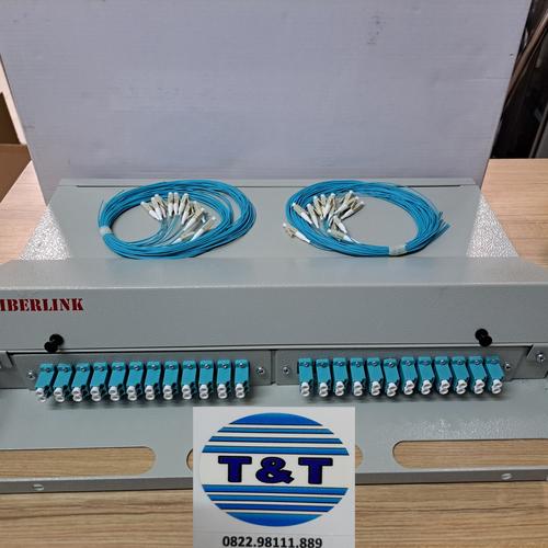 Jual FIBERLINK ODF OTB RACK 24 CORE LC OM3-MULTI MODE FULL SET FIBER ...