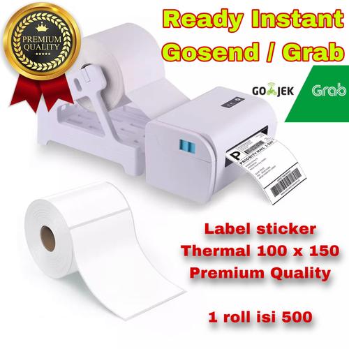 Jual Kertas sticker thermal A6 100x150mm kertas barcode roll isi 250 ...