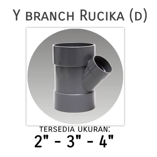 Jual Y branch 2" 3" 4" inch Tee Y Tee yee Tee way 45 derajat 2 3 4 D RUCIKA - 2" - Kota Surabaya ...